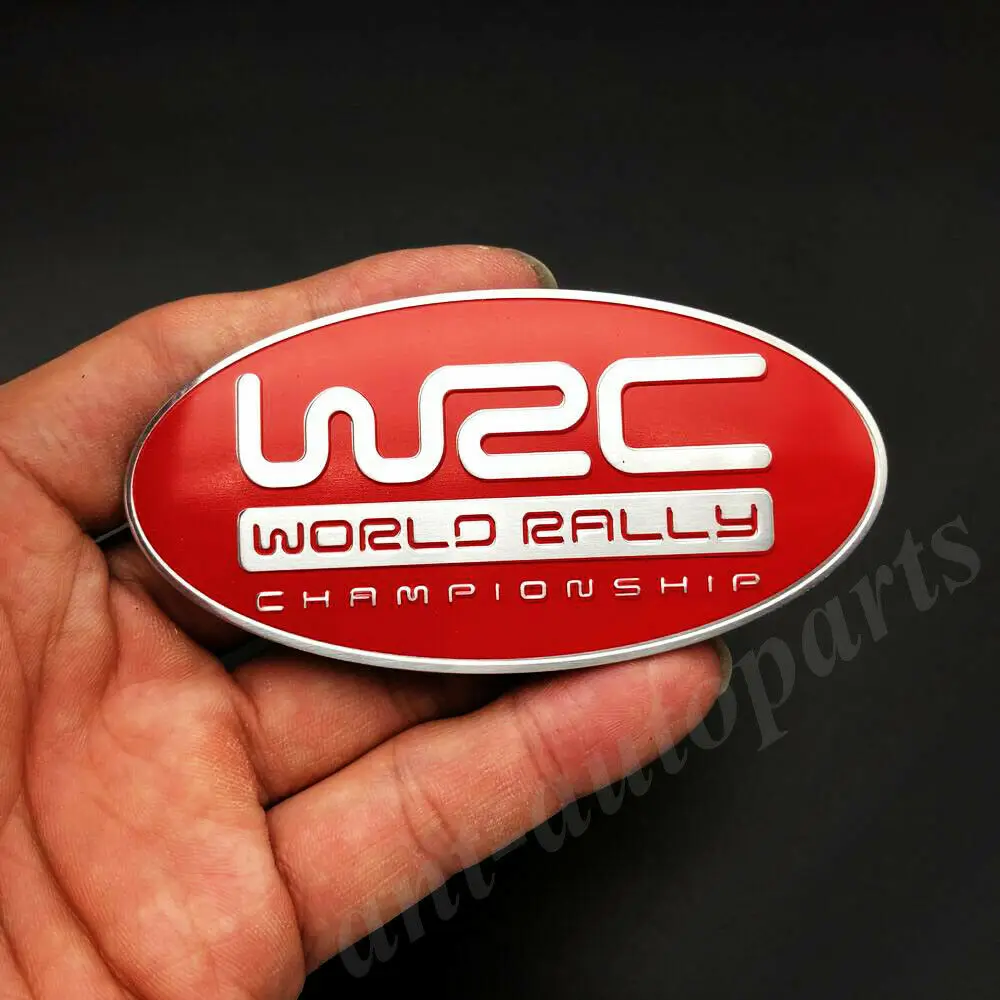 Red-Metal-WRC-World-Rally-Championship-Car-Trunk-Emblem-Badge-Decal ...