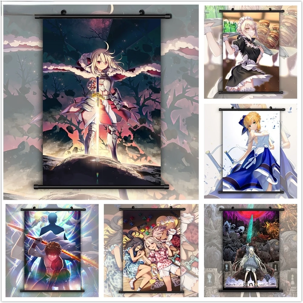 Anime Canvas Painting Fgo Fate Grand Order Manga Wall Decoration Wall ...