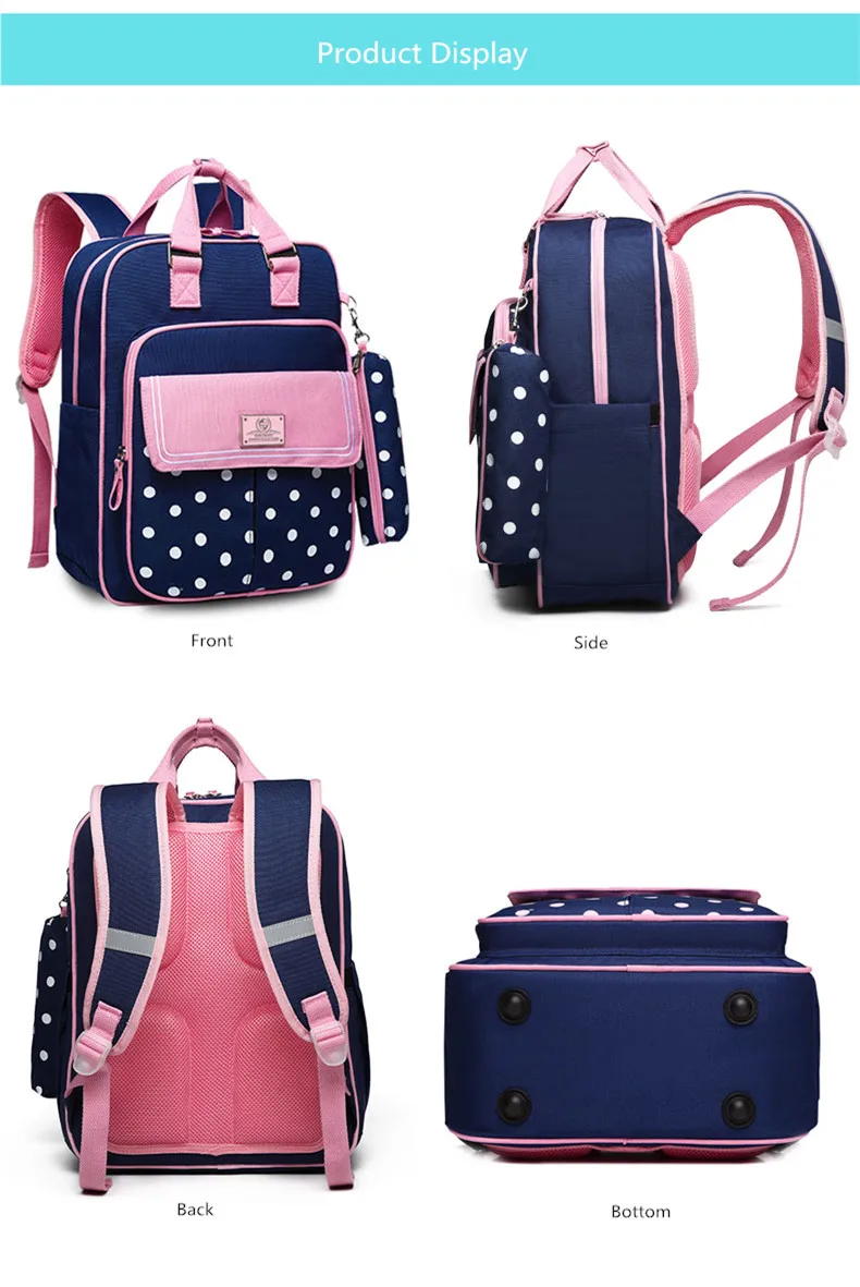 Tähtede või täppidega koolikotid tüdrukutele - Koolikotid