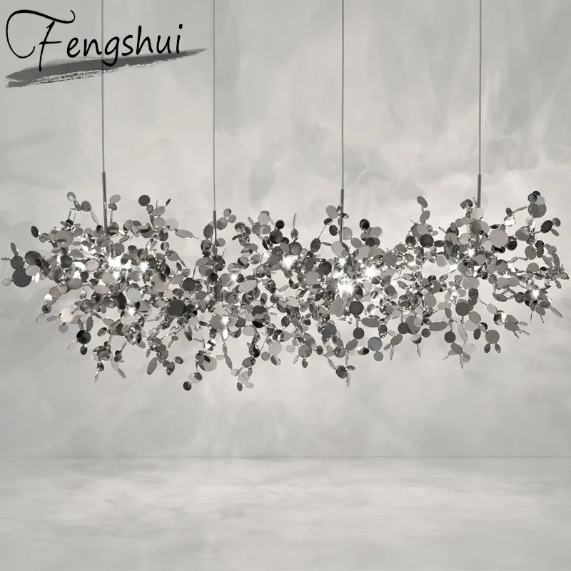 Moderne Rvs Pailletten Hanglampen Verlichting Bar Hanglamp Eetkamer ...