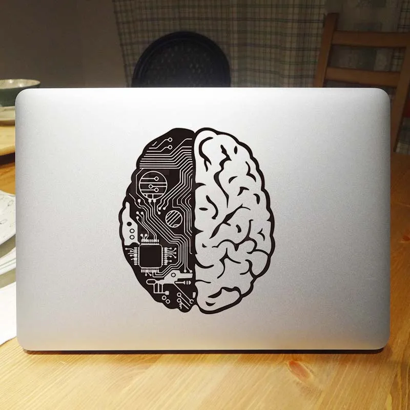 Computer Brain Vinyl Laptop Decal for Macbook 16" Pro Air Retina 11 12 ...