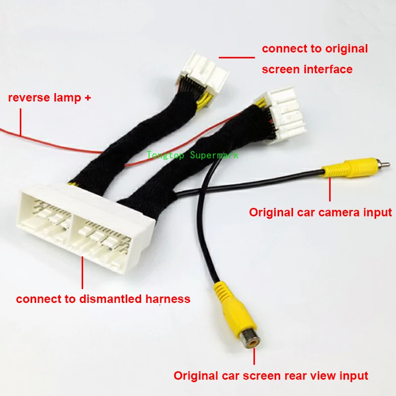 Original Factory Screen Adapter Cable Rear View Camera/kit Wire For ...