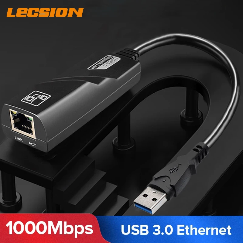 3.0 usb 2.0 typc c para gigabit ethernet rj45 adaptador lan placa de rede para o windows 10 pc ...