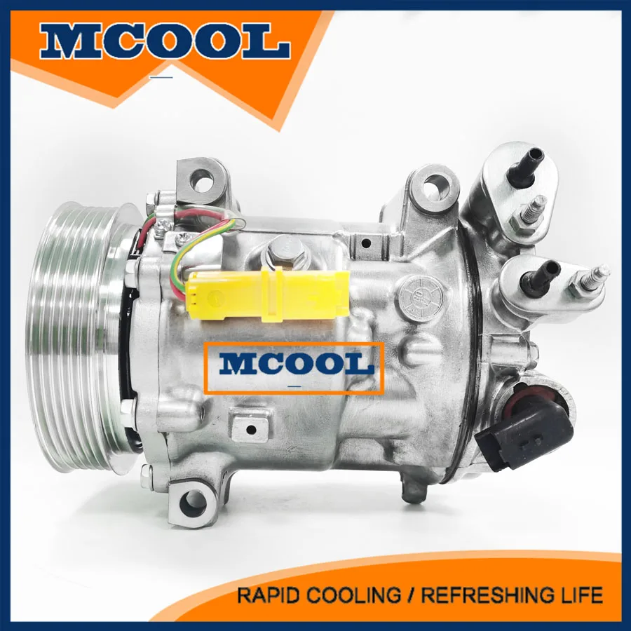 AC-Compressor-For-Peugeot-407-508-607-For-Citroen-C5-C6-6453PP-6453RE ...
