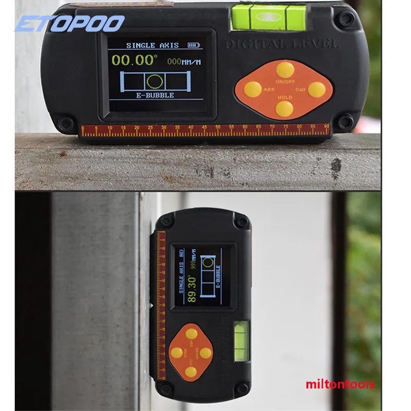 Dual Axis Digital Protractor level Inclinometer Measuring Angle ruler ...