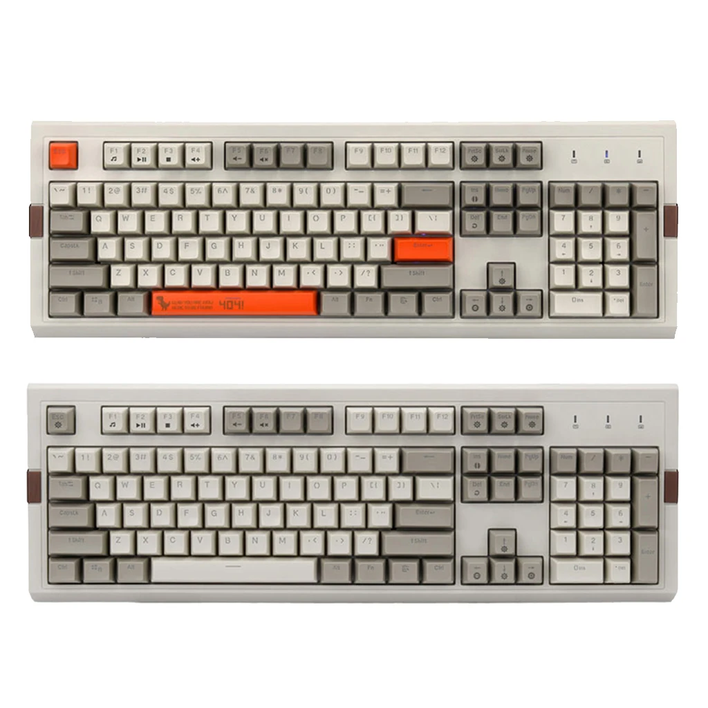 Ajazz AK510 Retro Mechanical Gaming Keyboard PBT SP Spherical Keycaps ...