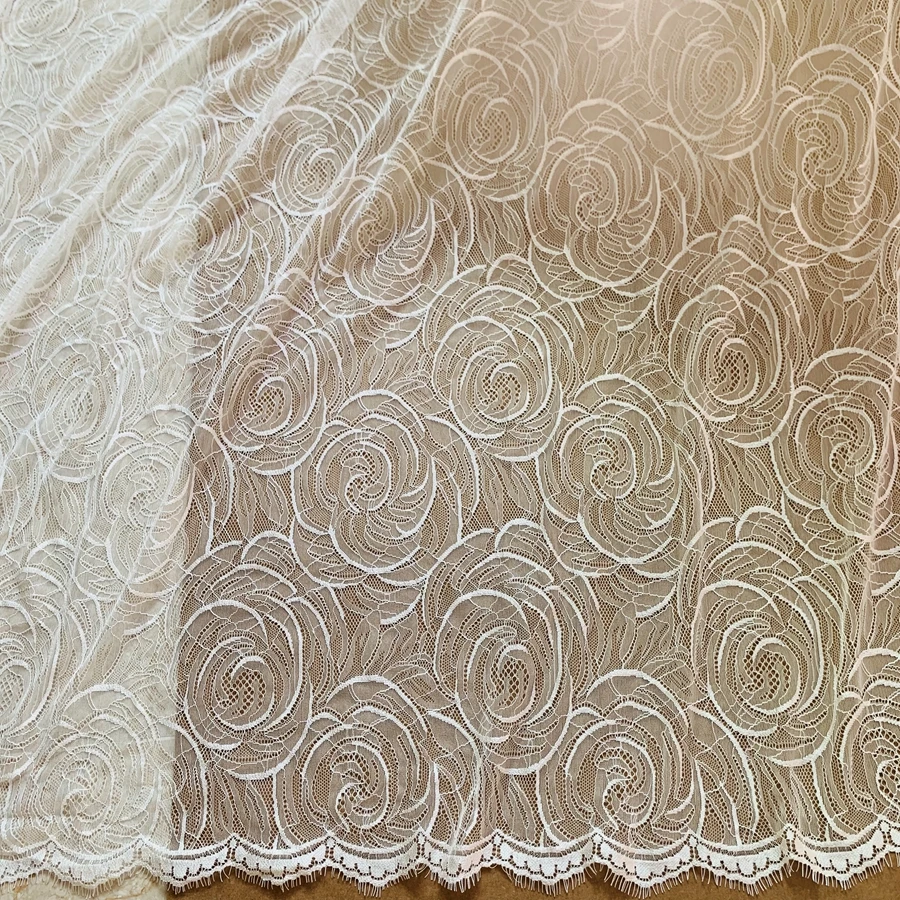 Allover tela de encaje francés para manualidades, tejido elegante con ...