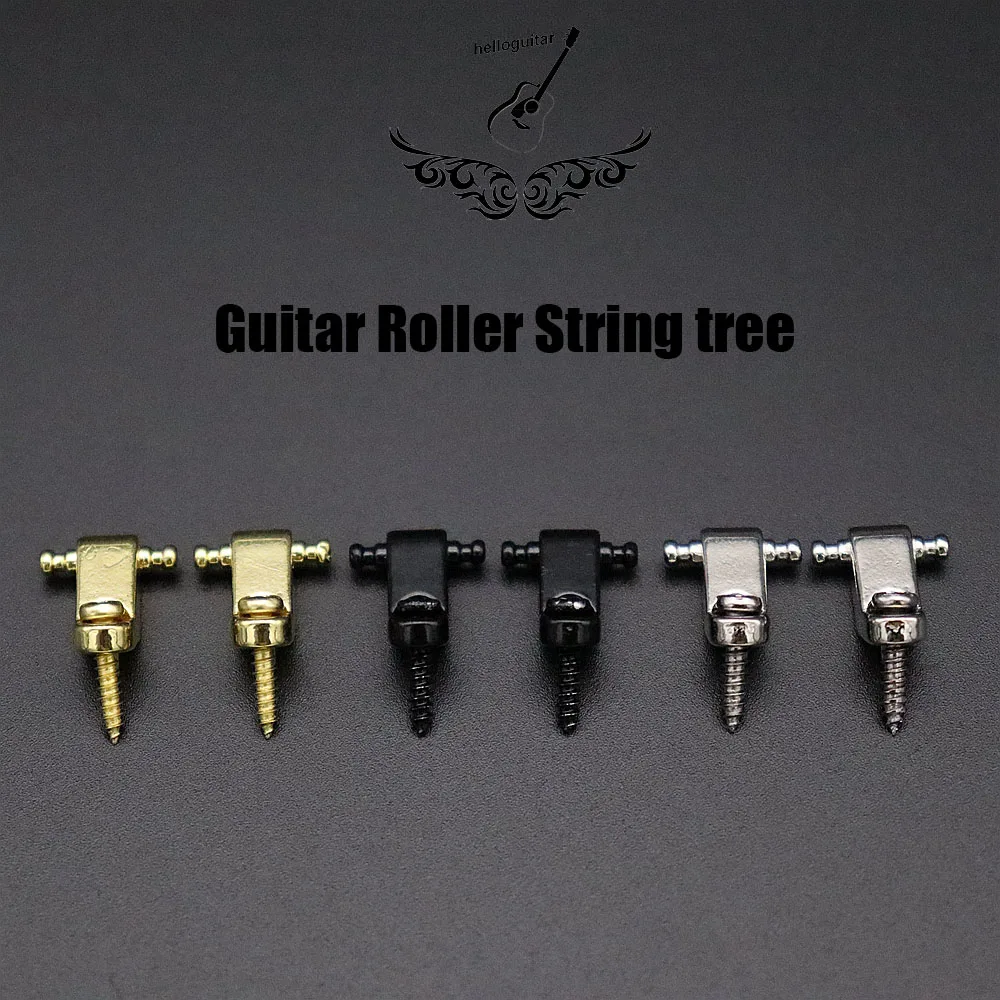 2pcs Guitar Roller String Trees Retainer Bass String Guides with Screws ...