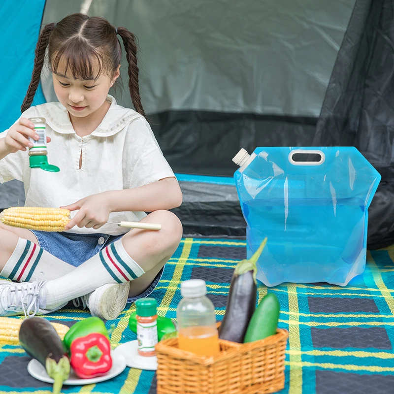 Poche eau,Sac d'eau pliable grande capacité 5l 10l,conteneur d'eau,sac de rangement,transporteur ...