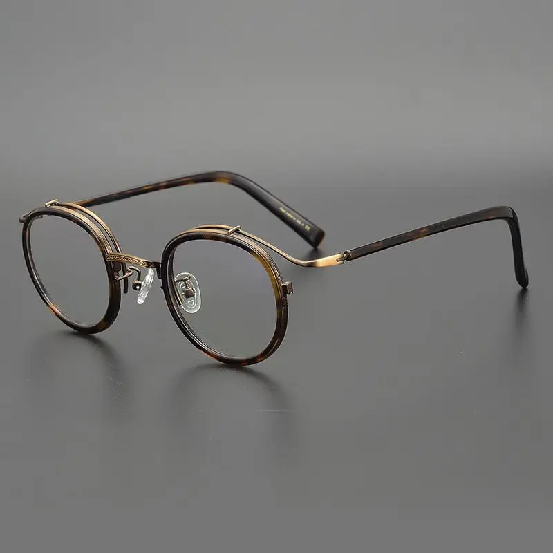 Top Quality Japanese Delicate Retro Round Glasses Frame For Men Women ...