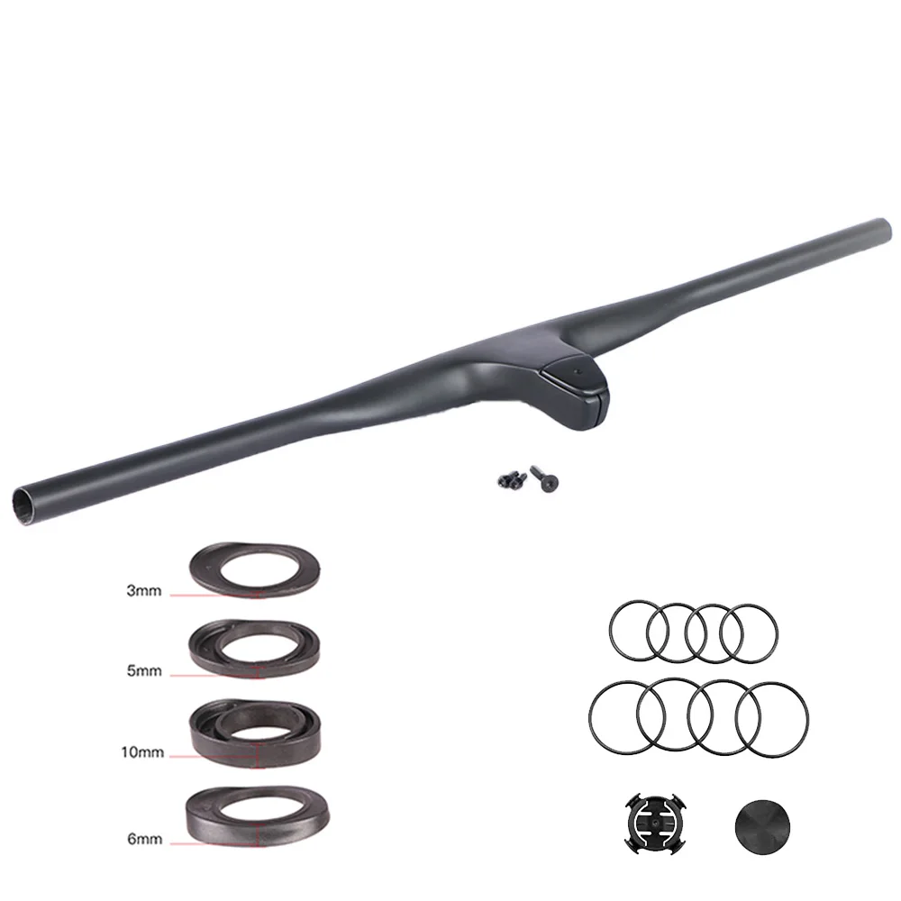 T1000 Carbon fiber integrated MTB Bicycle Handlebar Riser -12degree ...