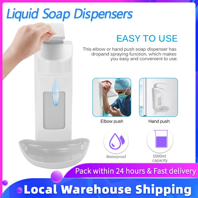 Liquid Soap Dispensers Portable Soap Dispensers Household 1000ml Wall ...