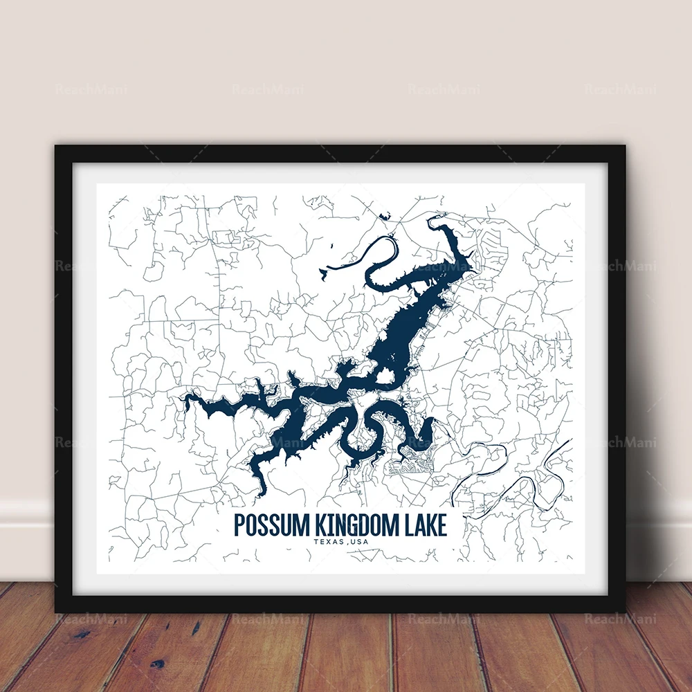 Possum Kingdom Lake Map