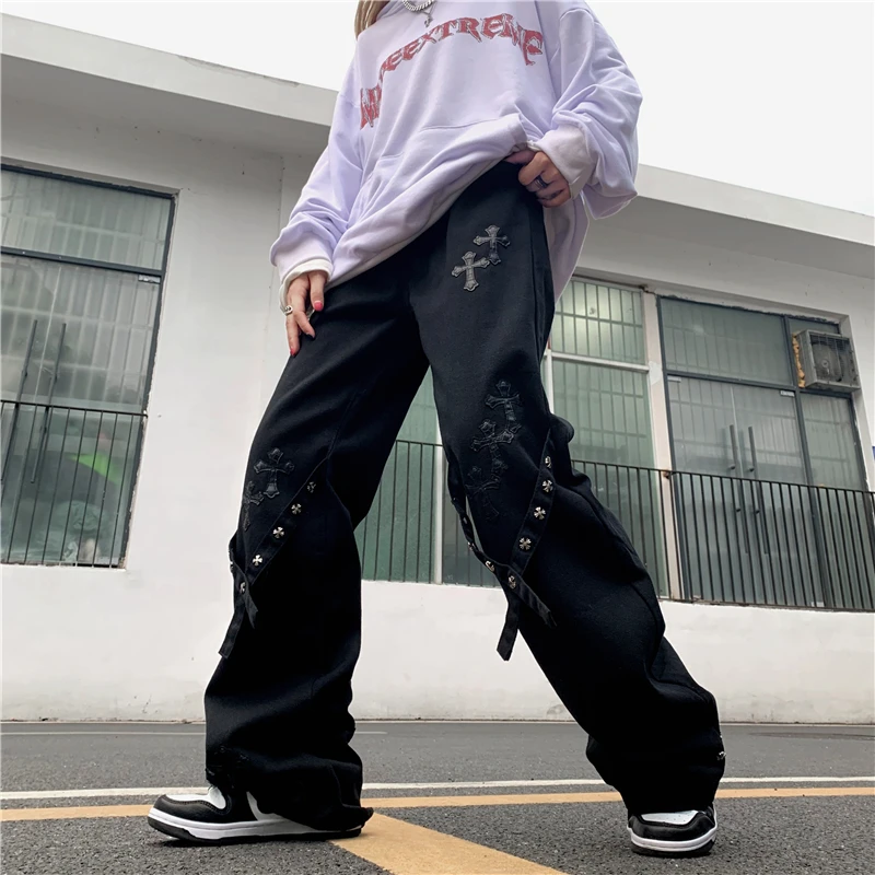 Cross Print Pants