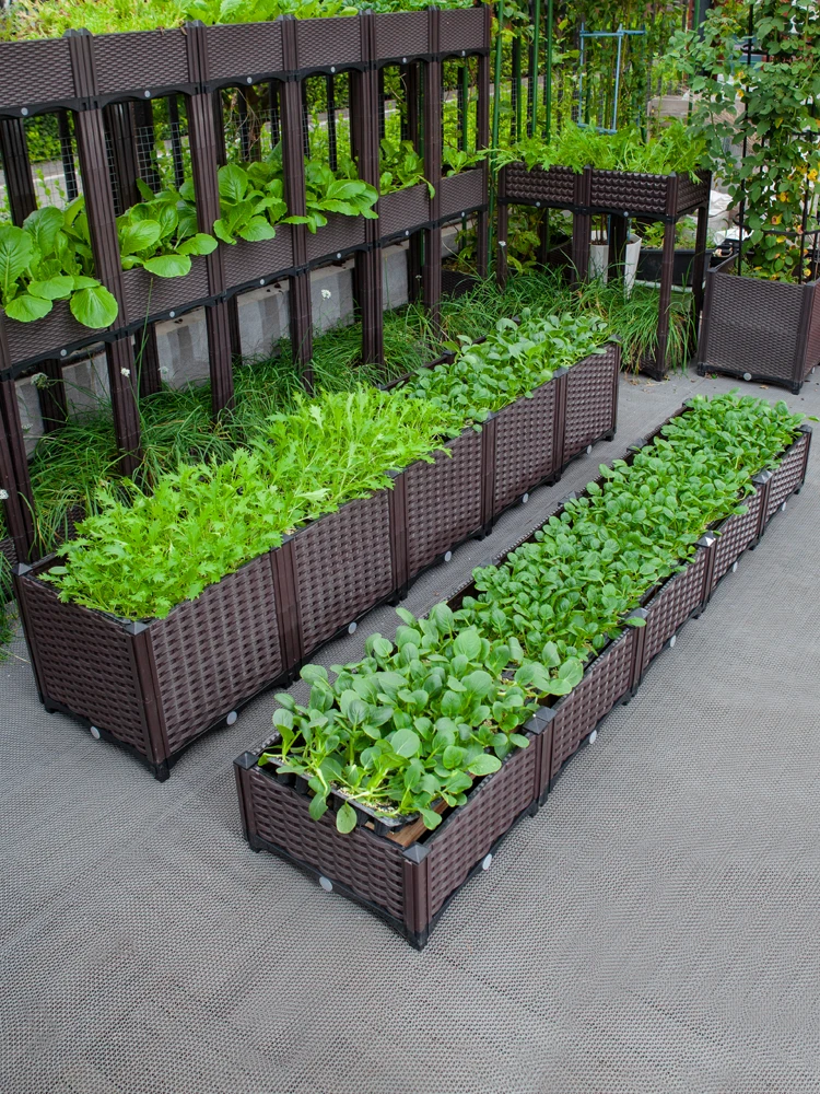 Balcony Vegetable Planting Box Rectangular Tree Planting Box Large ...