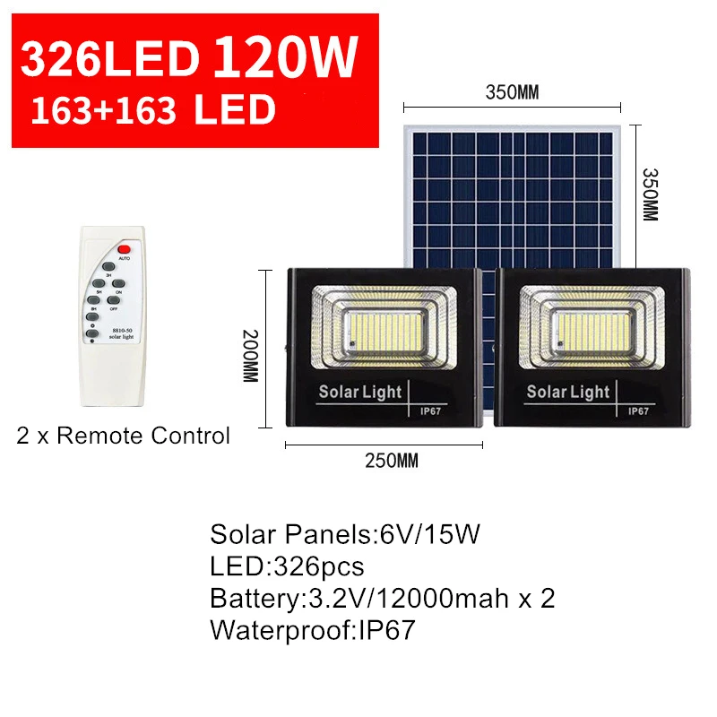 Remote Control Super Bright Solar Security Flood Lights - Lighting4Home