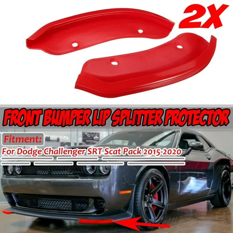 Red Front Bumper Lip Splitter Protector Replacement for Dodge ...
