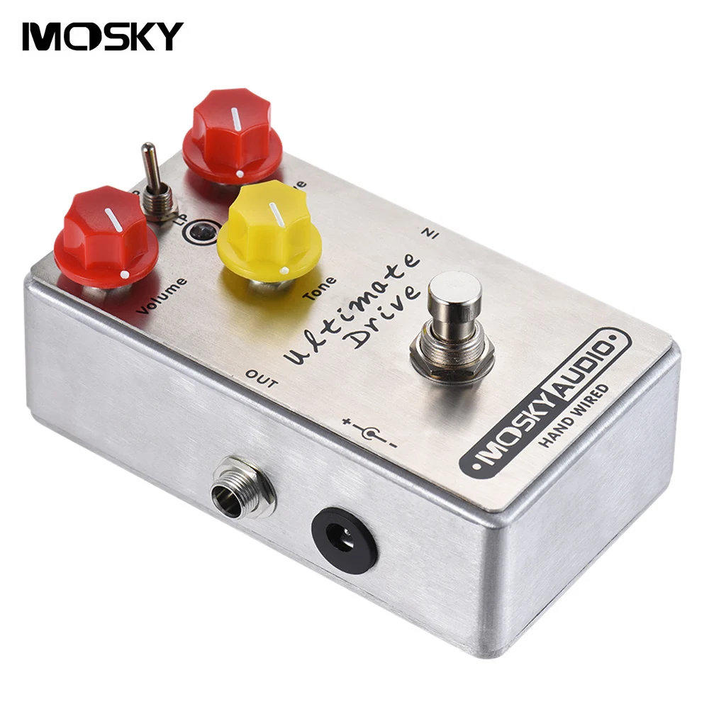 Mosky-Pedal-de-efectos-de-guitarra-Ultimate-Drive-Overdrive-guitarra-bajo-True-Bypass-mezclador ...