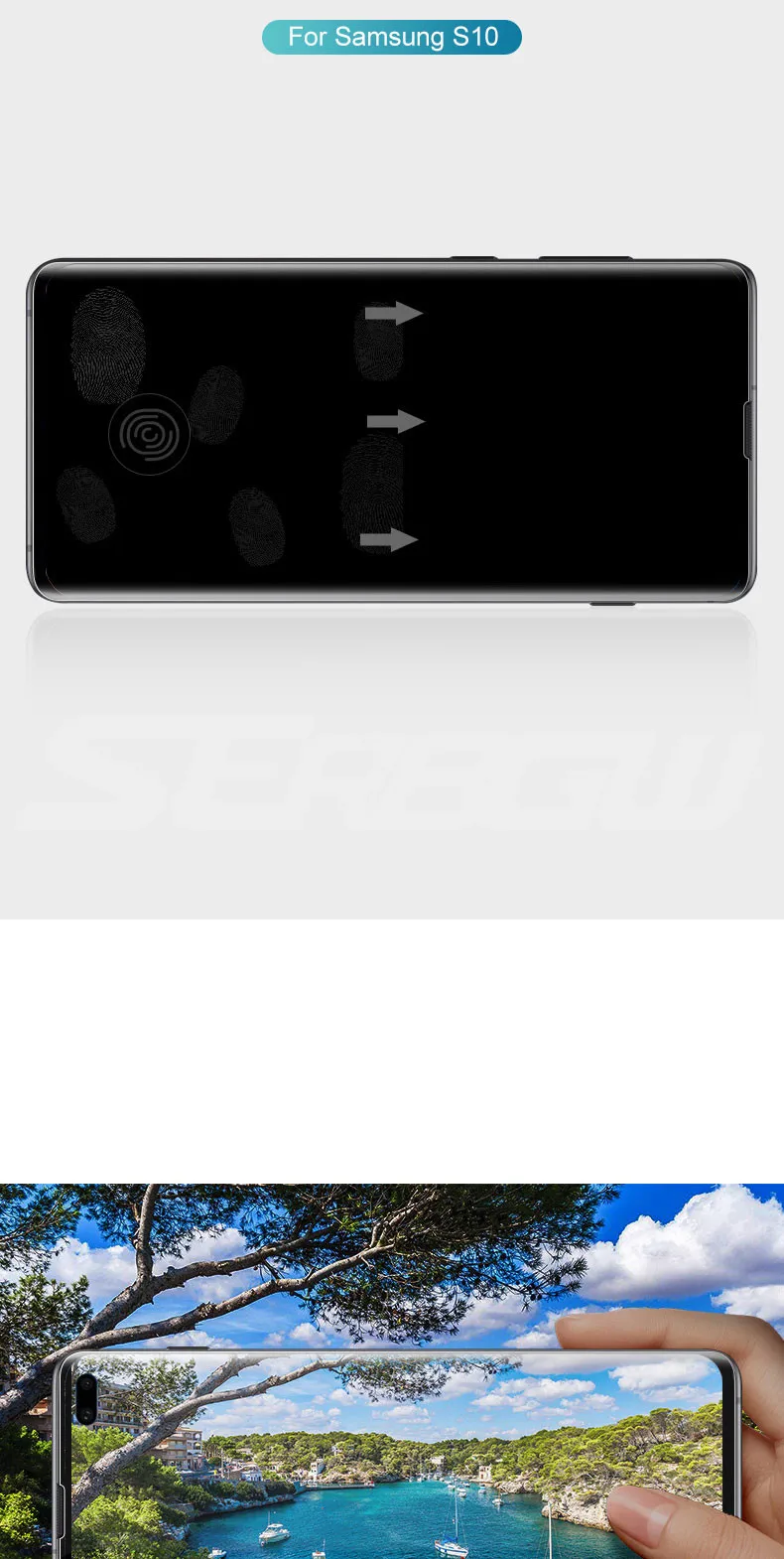 30D закаленное стекло с закругленными краями для samsung Galaxy S10 S9 S8 Plus S10e A6 A8 S7 ...