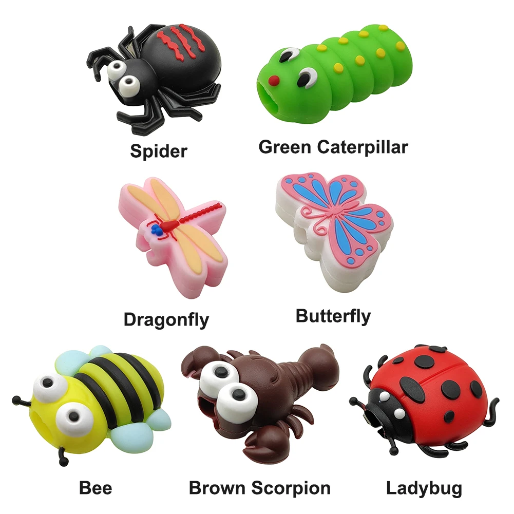 Cute Animal Cable Cord Bites Protector | Usb Cable Bites Protector ...