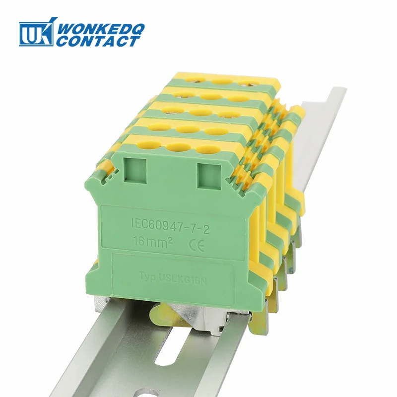 UISLKG16-Screw-Installation-Ground-Din-Rail-Terminal-Block-Universal ...