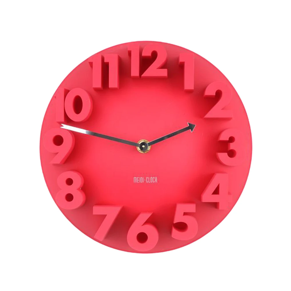 Гостиная простые декоративные съемные цифровые 3d эффект современный дизайн настенные часы