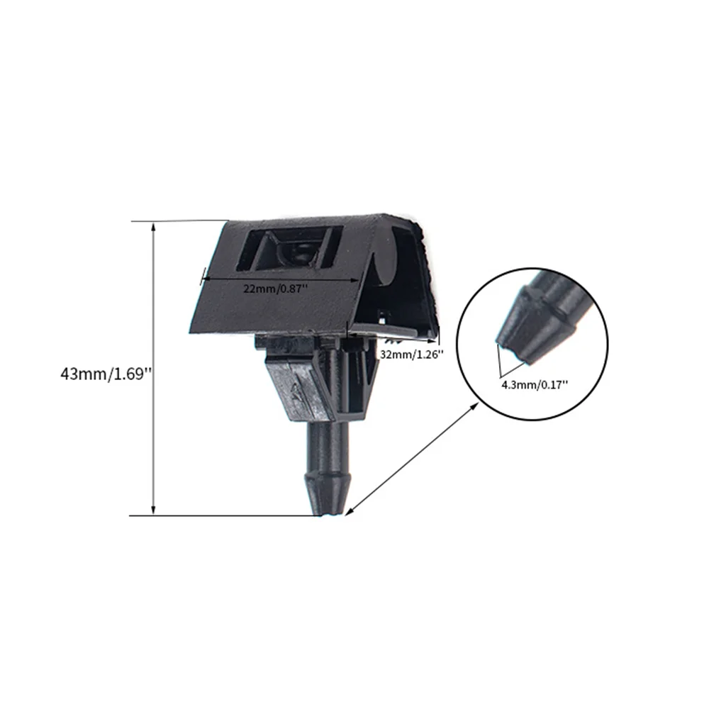 2PCS Windshield Washer Nozzle 28932JD000 Windscreen Washer Jet Nozzles ...