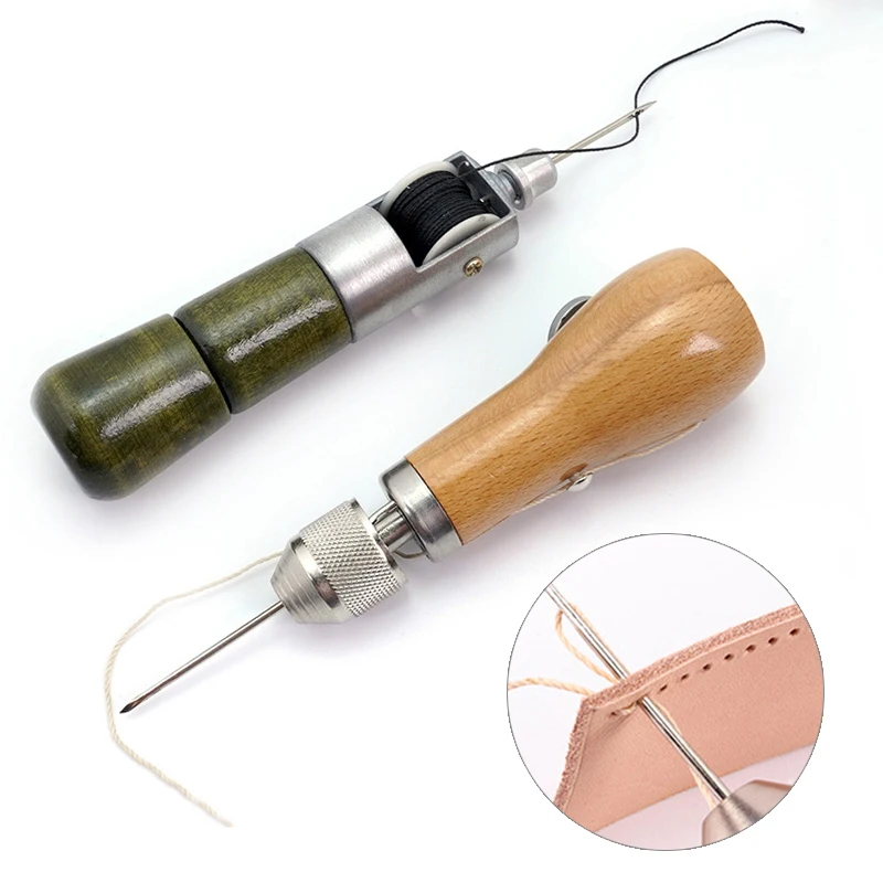 Diy Leather Sewing Tool Needle And Waxed Thread For Leather Craft Edge ...