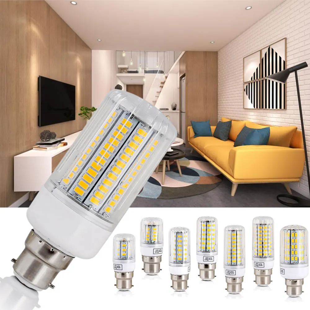 B22 LED Corn Light Bulbs 5730 SMD 12W 15W 20W 25W 30W AC 220V Bright ...