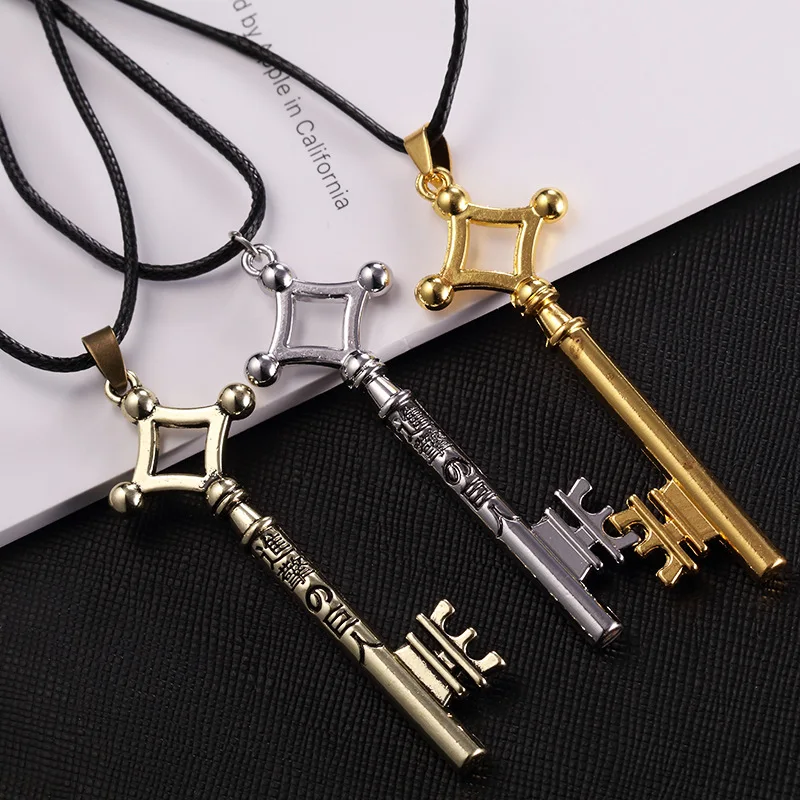 1 Pcs Necklace Eren Key Shingeki No Kyojin Pendant Fashion Vintage ...