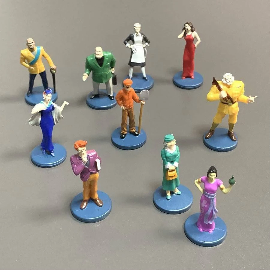 Lot 10pcs Suspects Pieces Tokens Movers Characters Clue Game Figure ...