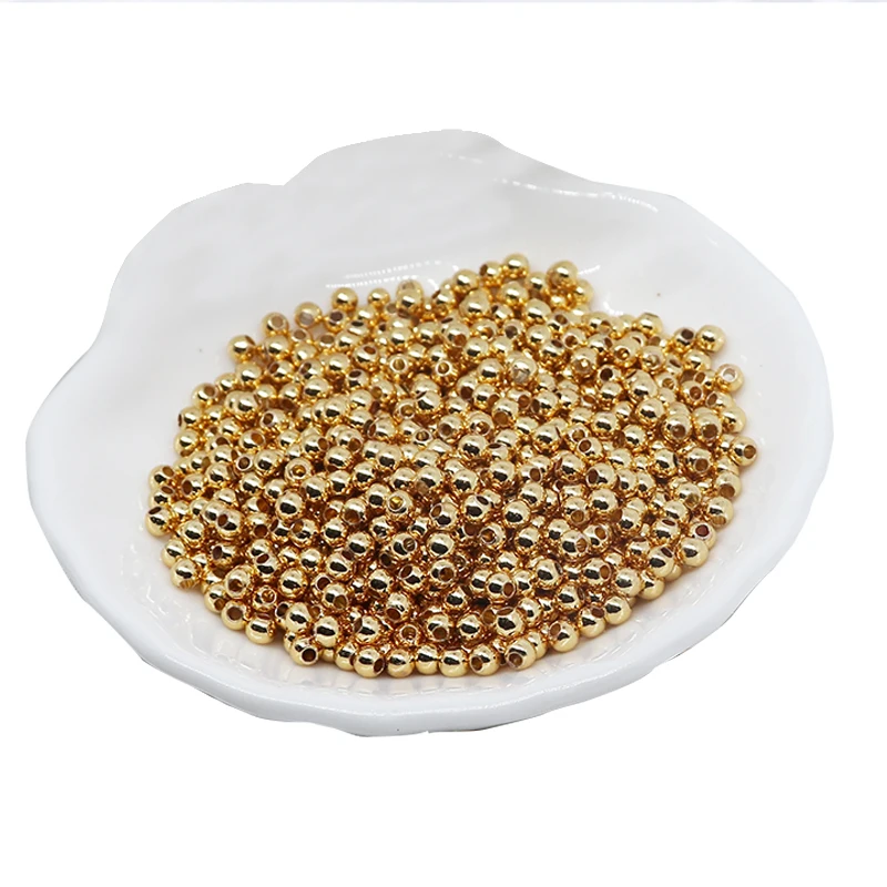 BEAUCHAMP-Tiny-2mm-3mm-Metal-Gold-Color-Beads-Ball-Accessories-DIY ...