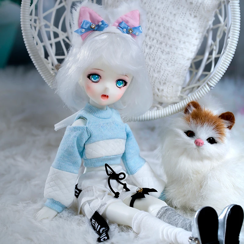 SQ Lab Moe Chibi 1/6 BJD SD Resin Model Baby Girls Boys Dolls Free Eyes ...