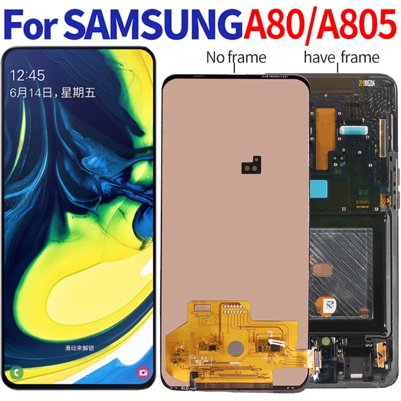 AMOLED/incell For Samsung Galaxy A80 LCD SM A805F A805N A805 A805F lcd ...