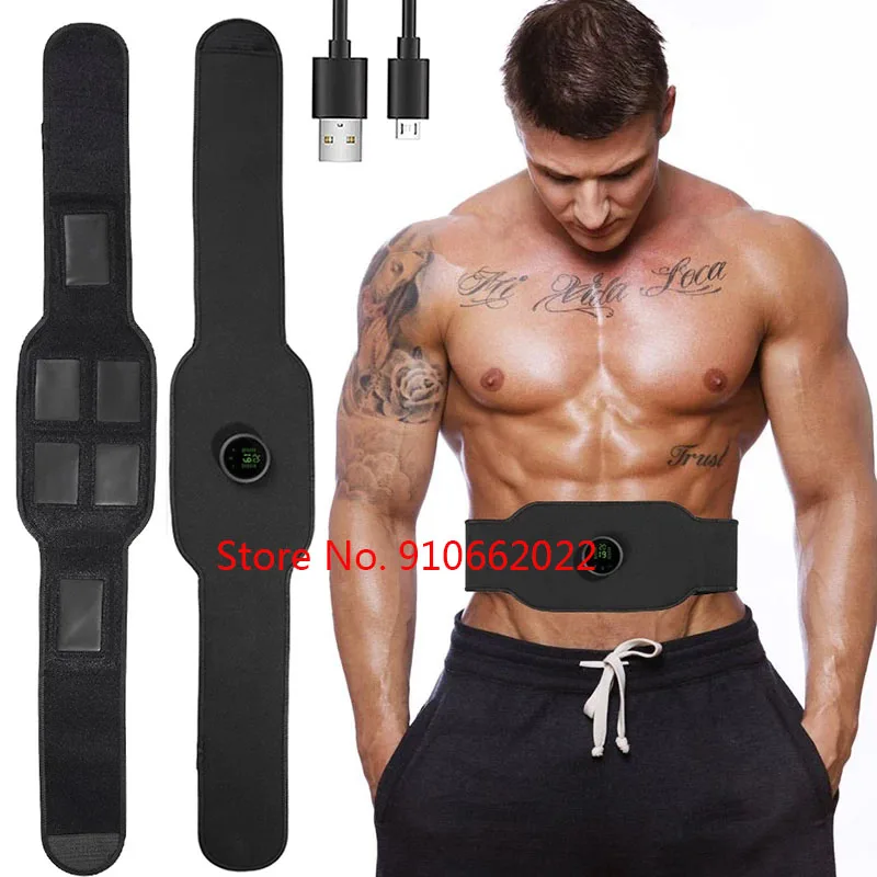 Body-Abdominal-Muscle-Trainer-Stimulator-EMS-Fitness-Belt-Electronic ...