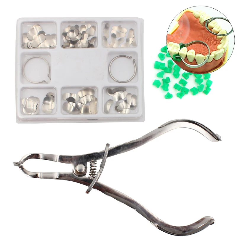 Full-Kit-Dental-Matrix-Sectional-Contoured-Matrices-40-Pcs-Silicone-Add ...