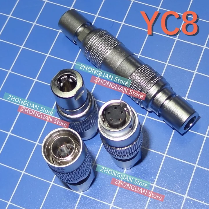 2pcs=1set Aviation plug and socket YC8 YC8 2 2/3/4/5/6/7core 2/3/4/5/6 ...