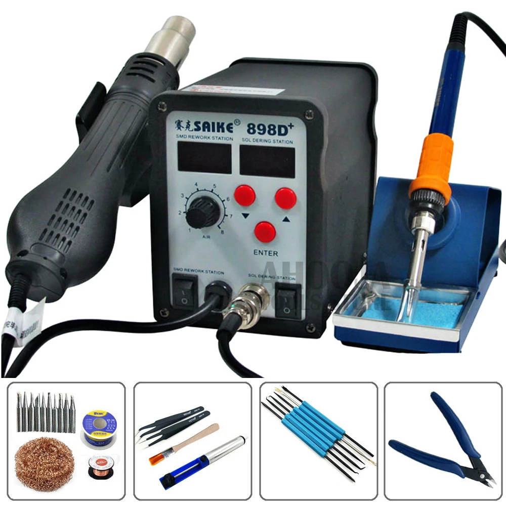 Business & Industrial Heat Guns 898D Soldering Iron unit for saike SMD ...