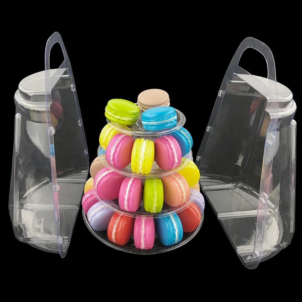 Multitiers-Plastic-Cupcake-Tray-Rack-Cake-Stands-Macaron-Stand-Biscuit ...