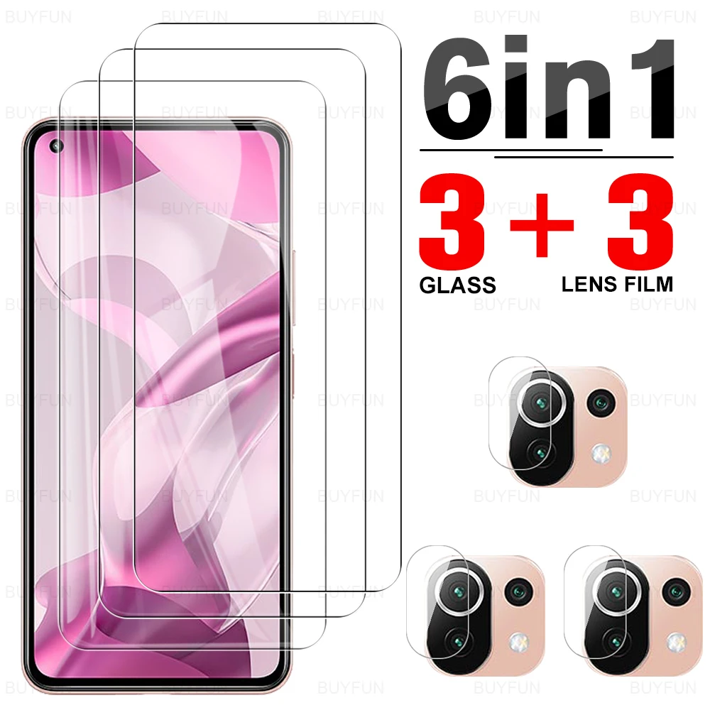 6in1 Tempered Glass Case For Xiaomi 11 Lite 5g Ne Screen Protector For Xiomi Mi 11 Lite 5g 11i ...