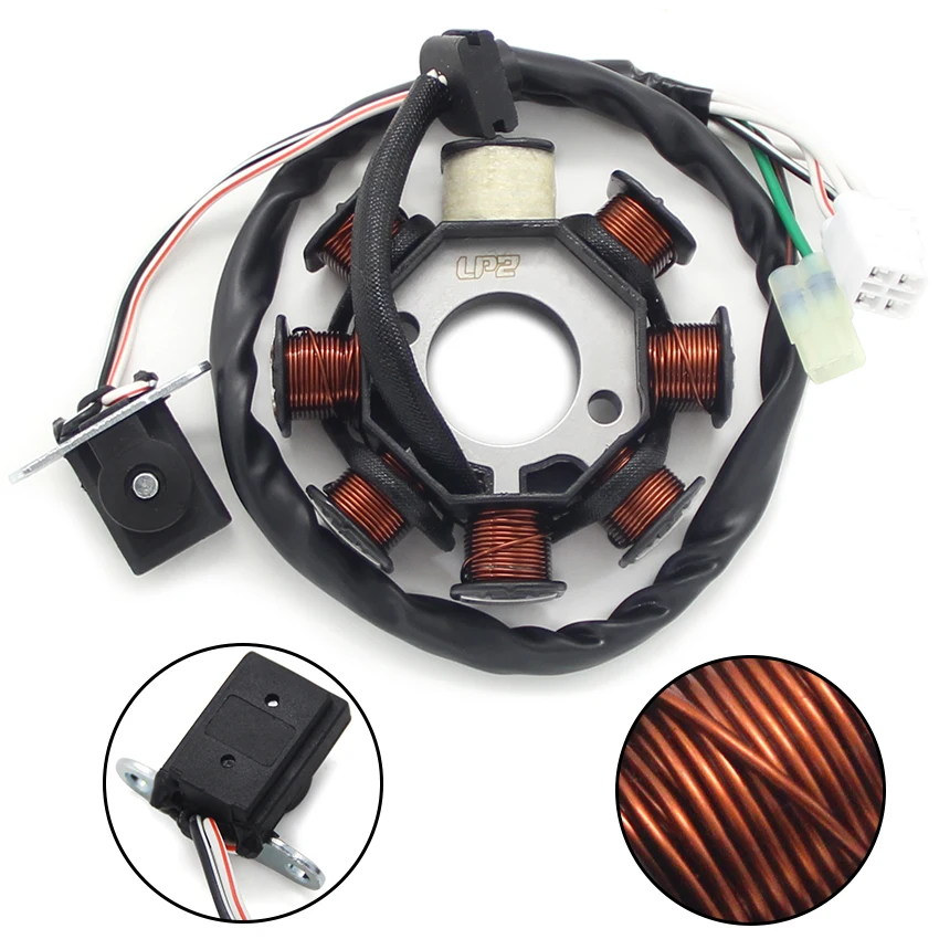 Motorcycle-Generator-Stator-Coil-Comp-For-Yamaha-YFM90R-RAPTOR-90-2009 ...