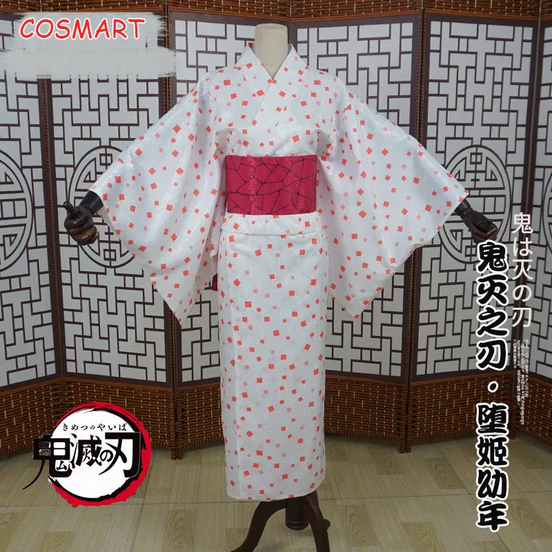 Anime Demon Slayer Kimetsu no Yaiba Daki Cosplay Costume Childhood ...