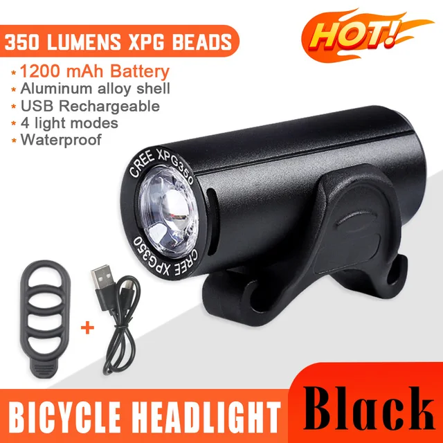 CYCLE ZONE Mini XPG Bicycle Headlight USB Waterproof Charging LED Bike ...