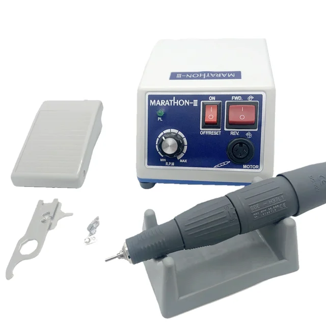 65W STRONG 210 MARATHON N3 H37L1 Handpiece 35000rpm Nail Drills ...