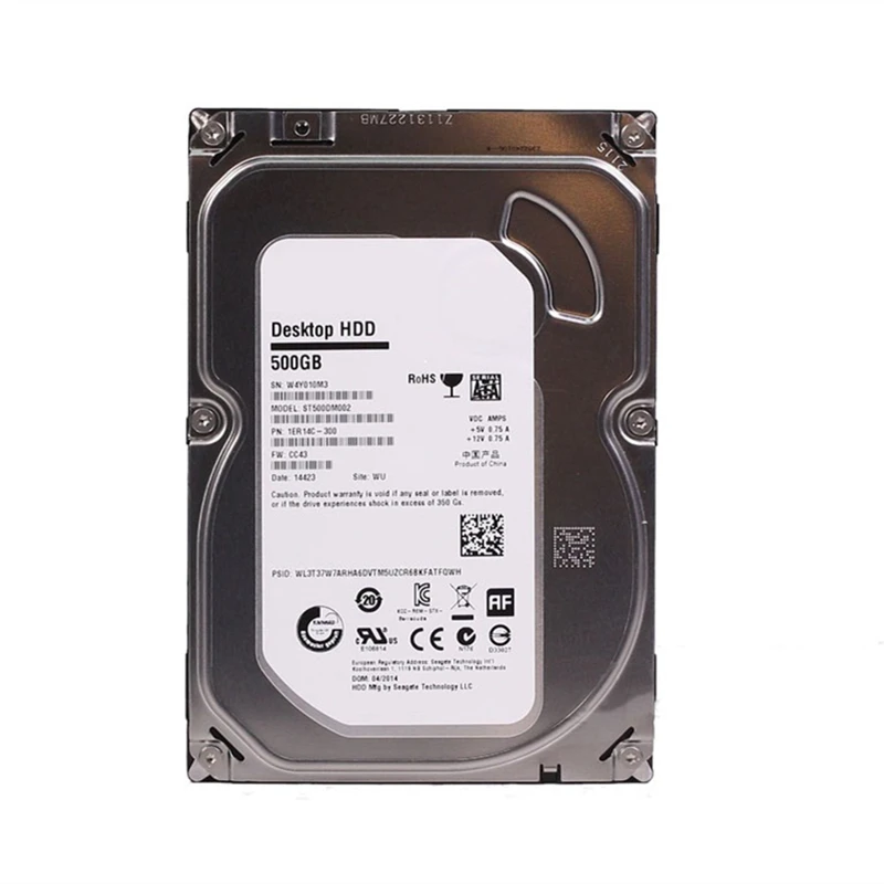 Original HDD For WD 500GB 3.5" SATA 6 Gb/s 16MB 7200RPM For Internal ...