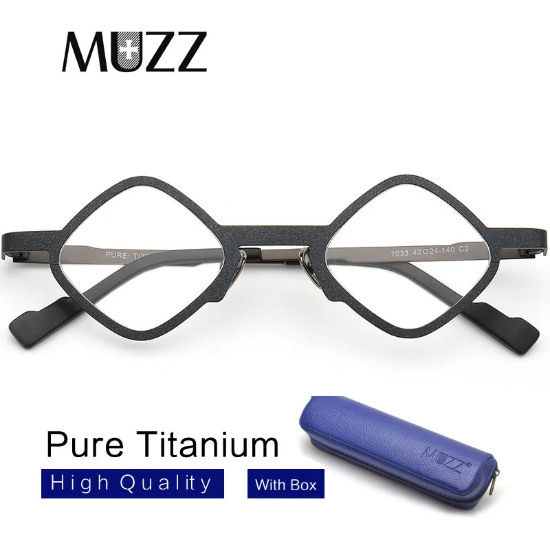 MUZZ-Pure-Titanium-Glasses-Frame-para-homens-culos-de-prescri-o-Punk-Polygon-Brand-Designer ...