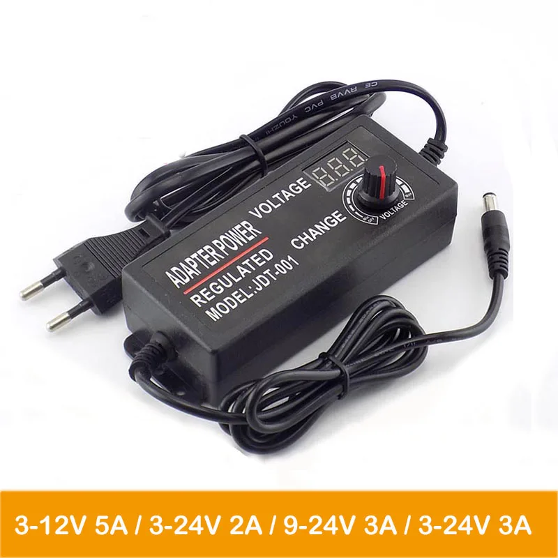 Universal Adjustable 3 12 V Power Adapter - Adjustable Adapter Ac 100 ...