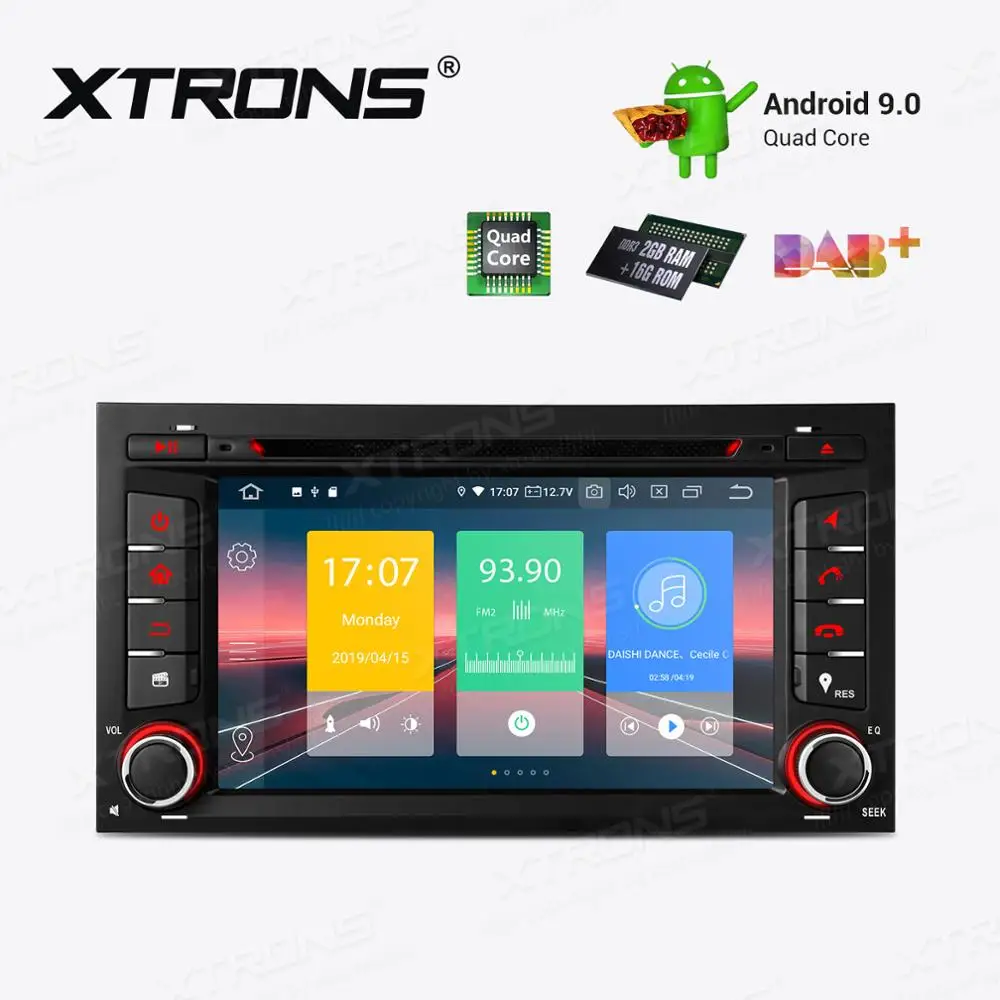 Xtrons 7 "Android 9.0 Auto Multimedia Dvd Stereo Radio Gps Navigatie ...