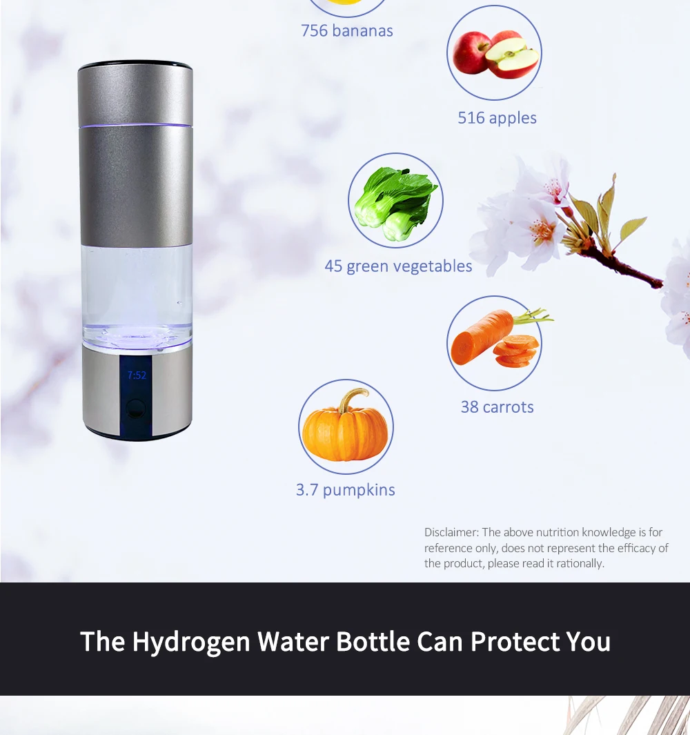 Max 5000ppb BlueVida Hydrogen Water Generator Up to DuPont SPE/PEM Dual ...