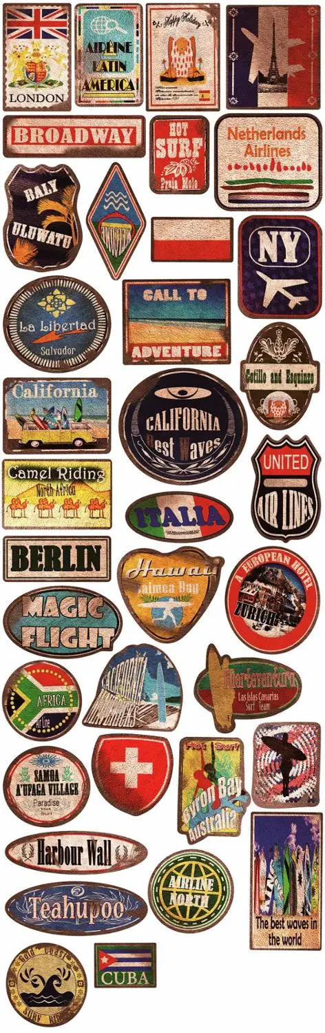 Vintage Surf Stickers